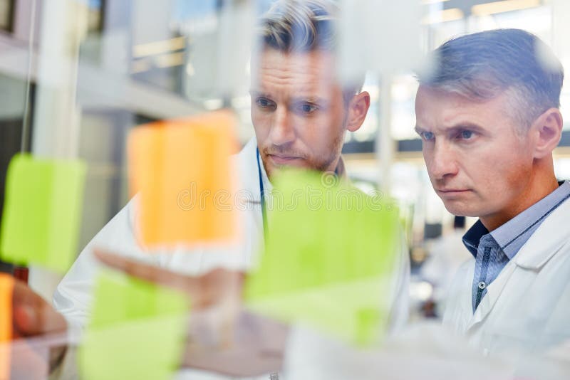 Two Doctors in the Analysis of Project Ideas Stock Image - Image of ...