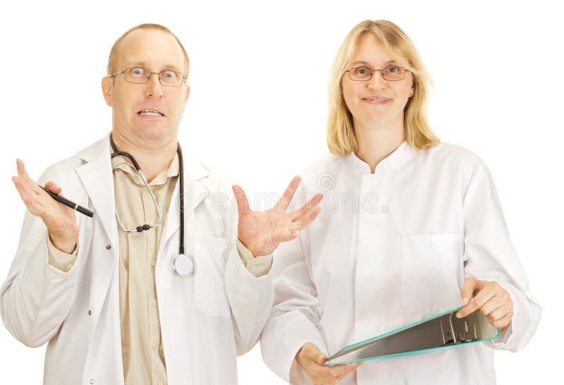 Two doctors arguing stock image. Image of degree, confidentiality ...