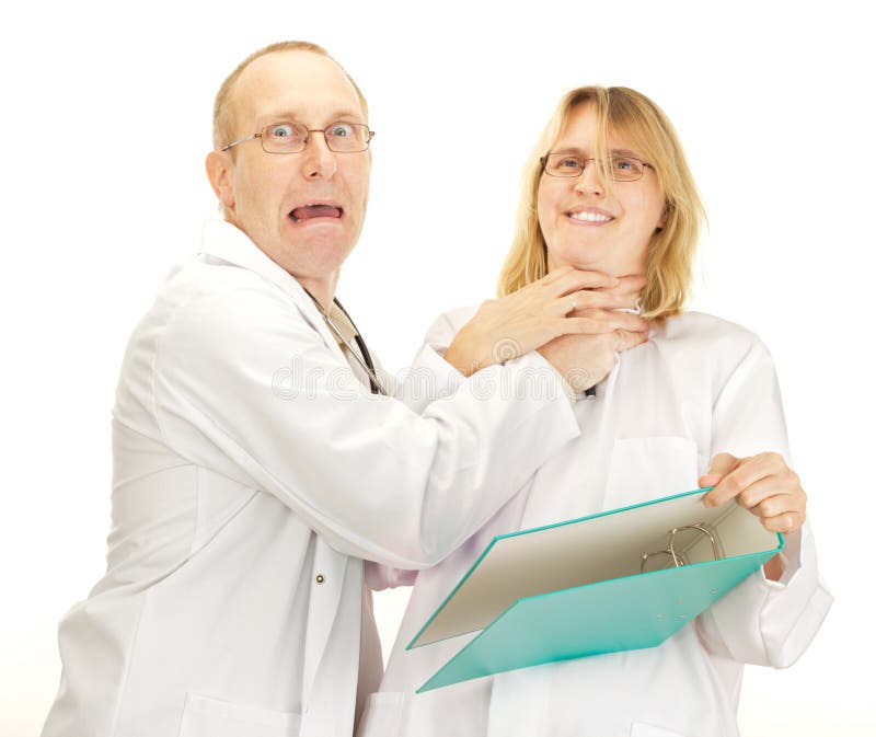 Two doctors arguing stock photo. Image of director, patient - 26554424