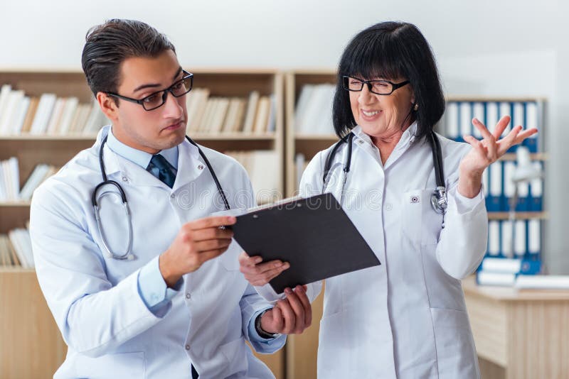 The Two Doctors Working in the Lab Stock Image - Image of medic ...