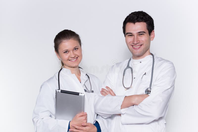 Two doctors stock photo. Image of smiling, practitioner - 67369782