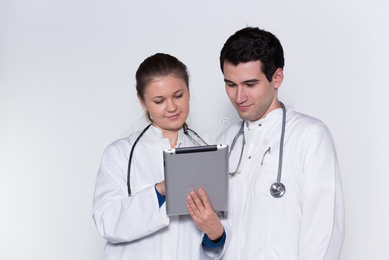 Two doctors stock photo. Image of digital, standing, male - 67369918