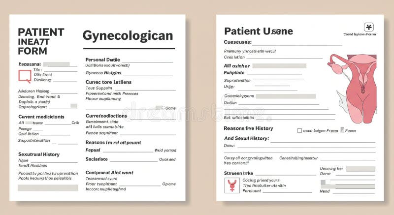 Two Documents Appear To Be Medical Forms, Designed in a Humorous or ...
