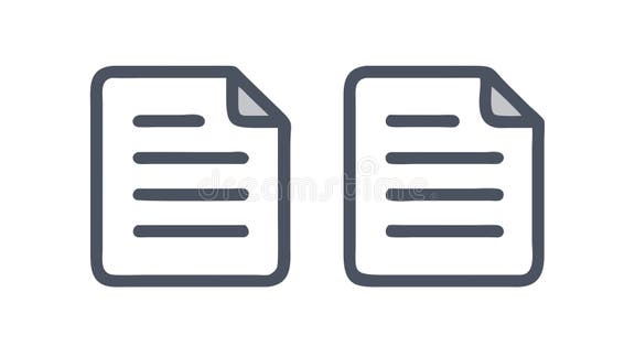 Two Documents Stacked Icon, Files Archive, Vector Design Generative AI ...