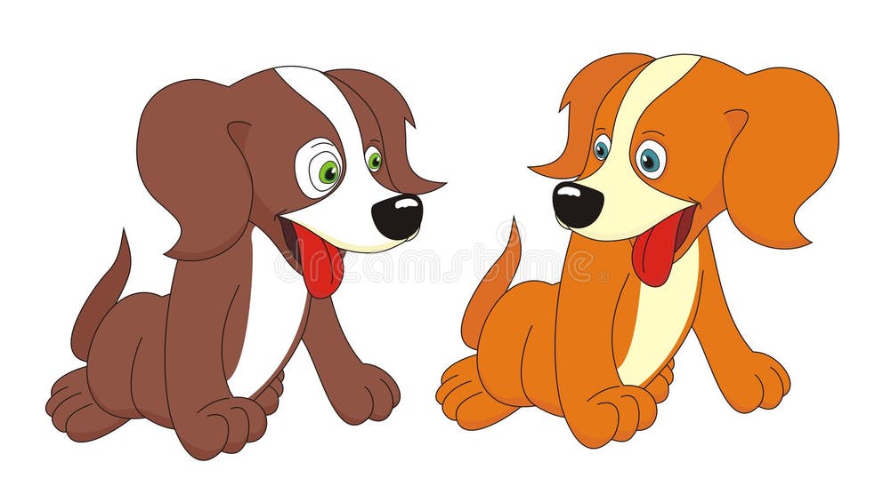 Two Cartoon Dogs Stock Illustrations – 3,075 Two Cartoon Dogs Stock ...
