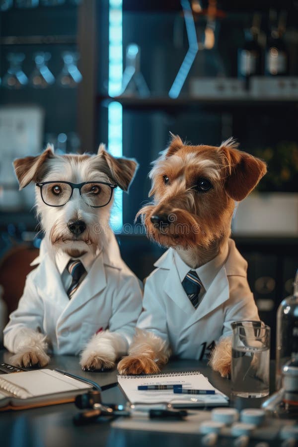 Two Dogs Lab Coats Stock Photos - Free & Royalty-Free Stock Photos from ...