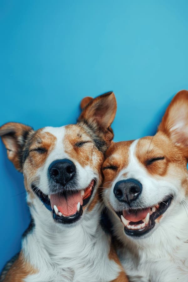 Two Dogs Sitting Side by Side. Perfect for Pet Lovers Stock Image ...