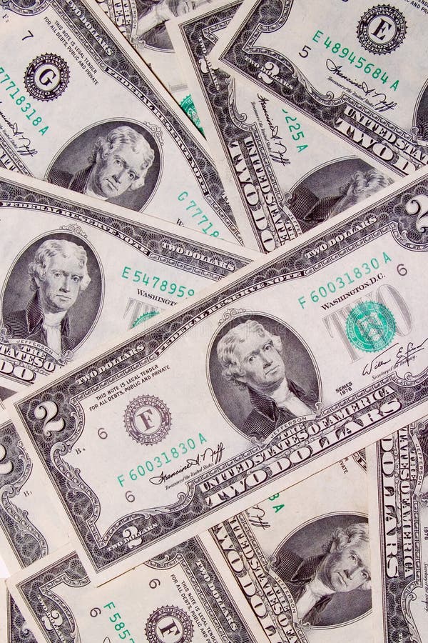 Two dollar bills stock photo. Image of allowance, earn - 138548