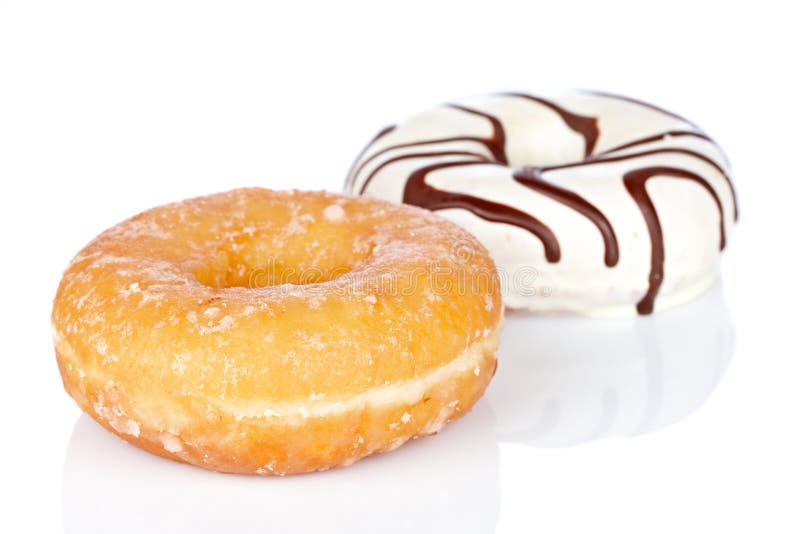 Two donuts stock image. Image of tasty, baked, sugary - 12839207