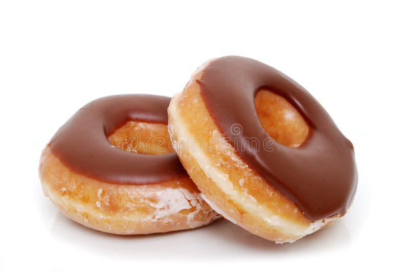 Two Donuts stock photo. Image of food, white, dessert - 16915718