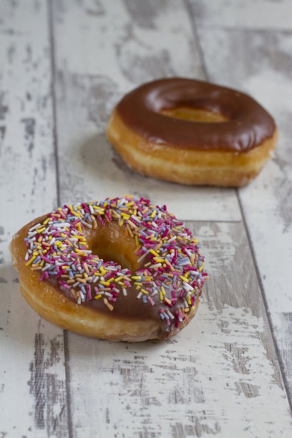 Two donuts stock photo. Image of sweet, sugar, calories - 31822366