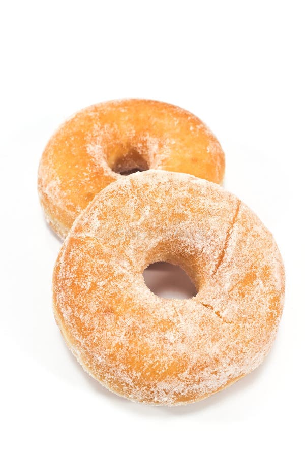 Two Sugared Delicious Donuts Stock Photo - Image of doughnut, american ...