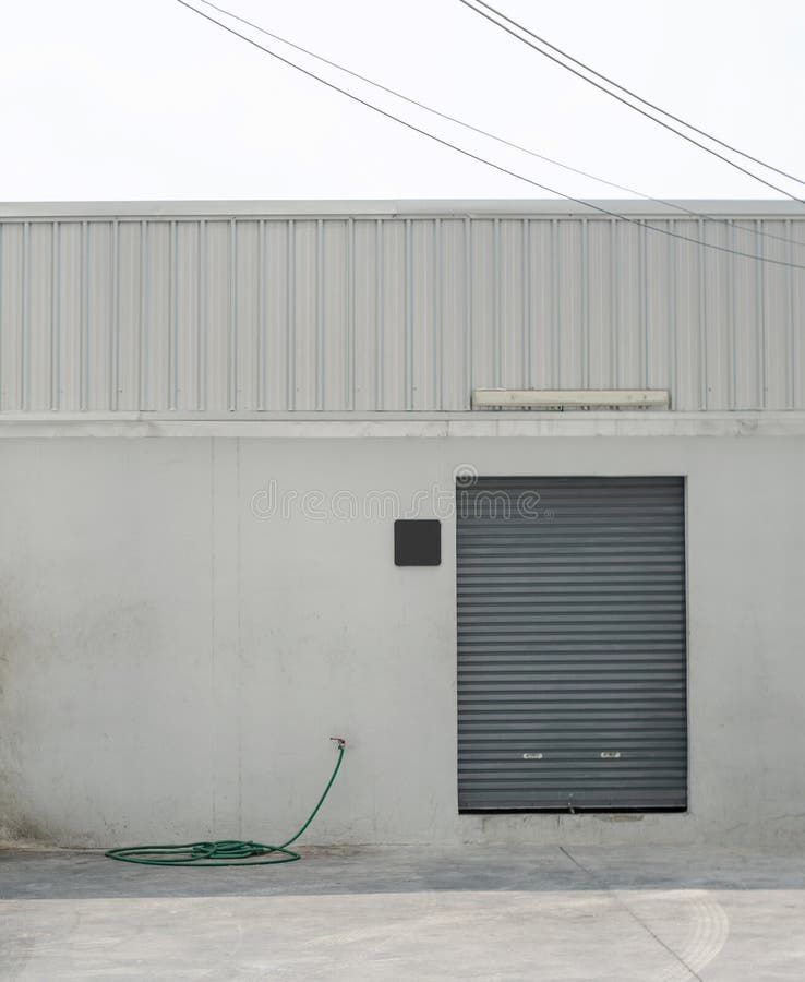 Two Door with Warehouse Closeup Stock Photo - Image of vintage ...