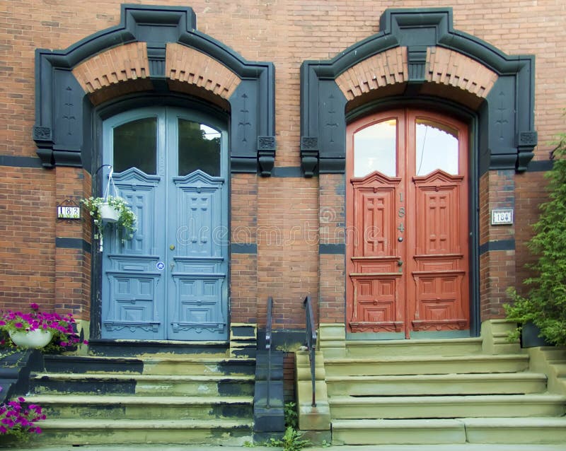 Two doors stock photo. Image of entrance, home, porch - 9509562