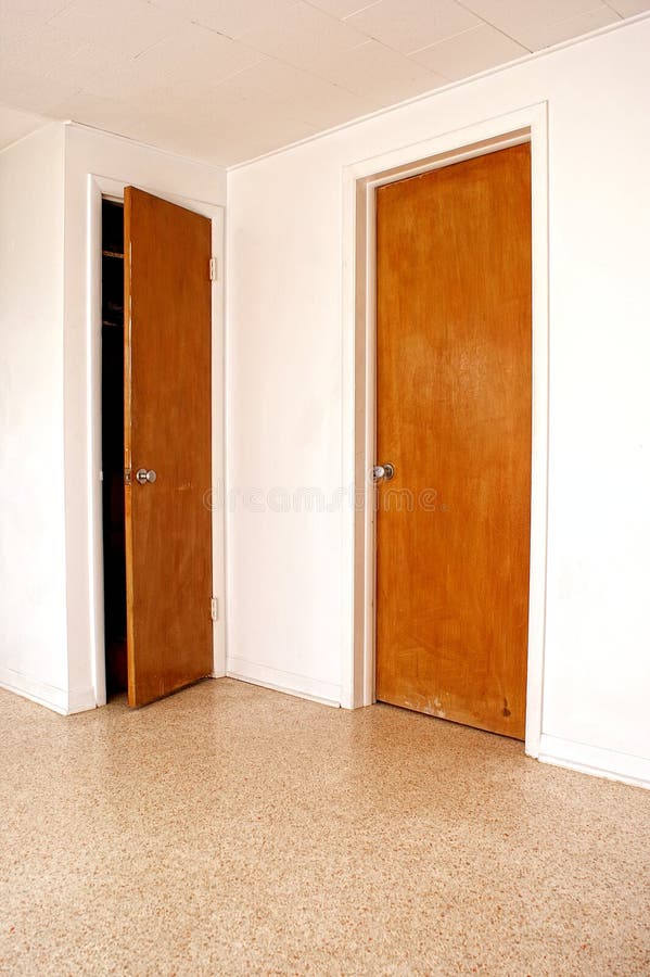 Two Doors Representing Choices Stock Image - Image of frame, entrance ...