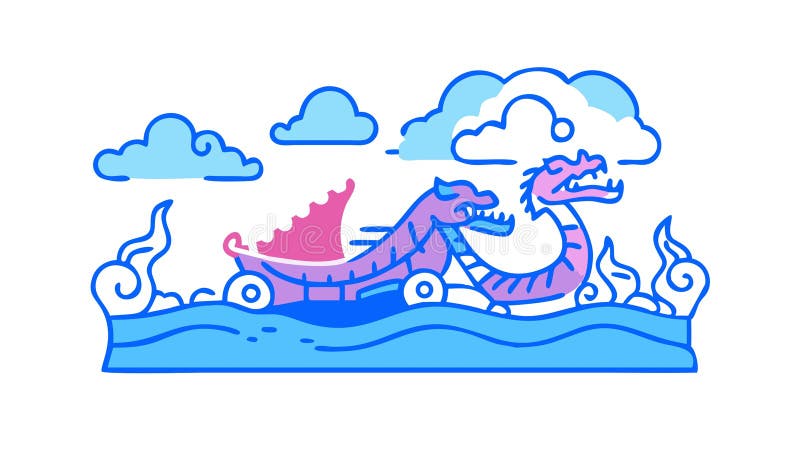 Two Dragons, Fantasy Creatures and Epic Mythical Battle Scene. Vector ...