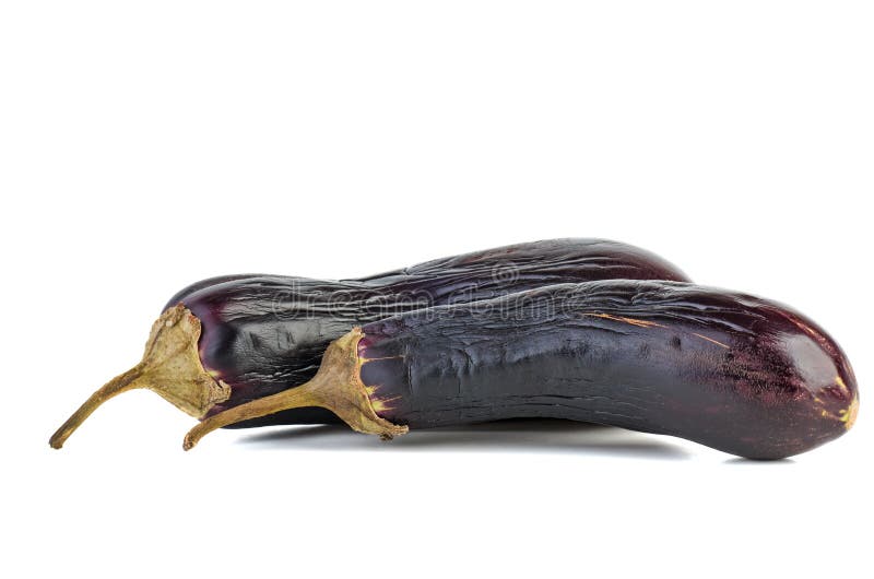 Two drooped eggplant stock photo. Image of pair, rotten - 152222316