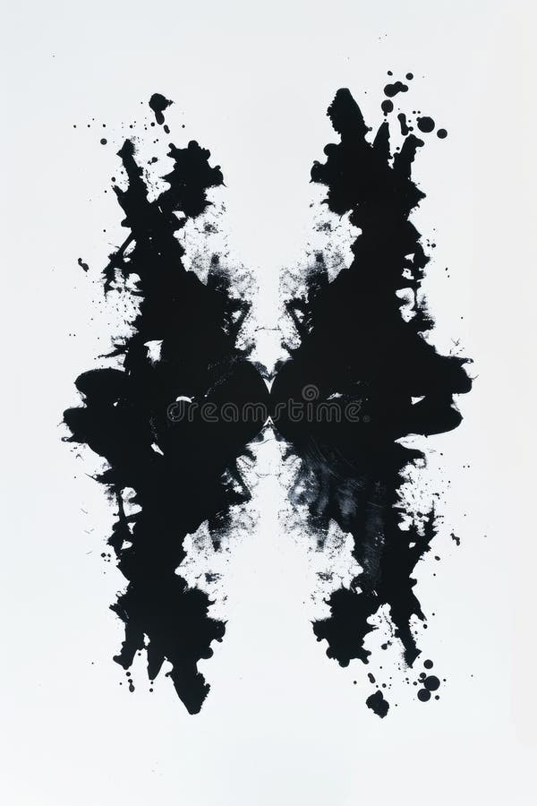 Two Droplets of Ink with Varied Patterns and Shapes, Photographed in ...