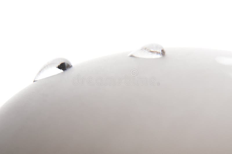 Two Drops of Water on Curved Surface Stock Image - Image of room ...