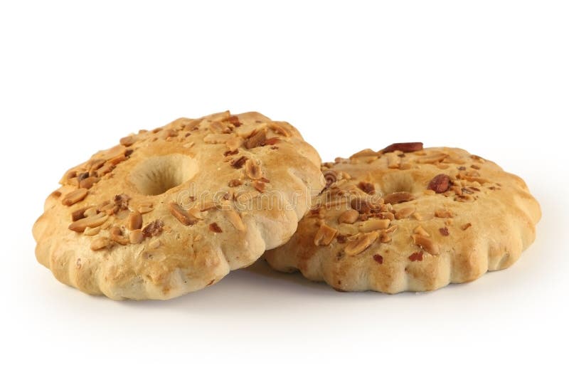 Two dry biscuits. stock photo. Image of dough, salt, crusty - 2745686