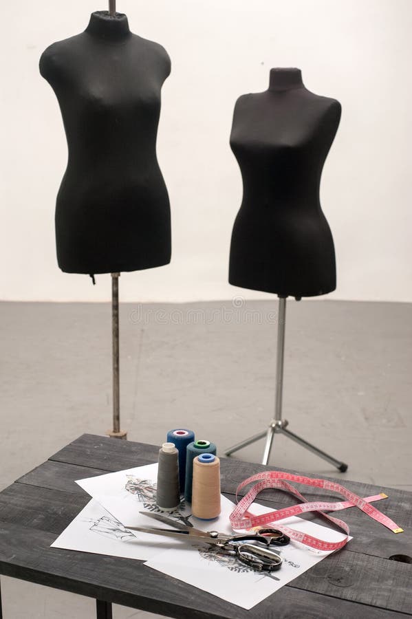 Dressmaker Dummies / Mannequin Stock Photo - Image of artist, people ...
