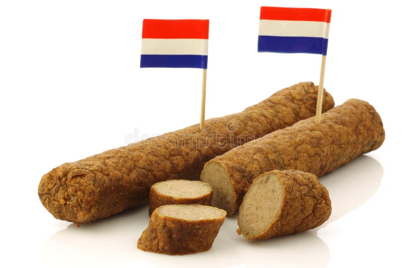 Two Dutch Snacks Called Fricandel Stock Image - Image of brown ...