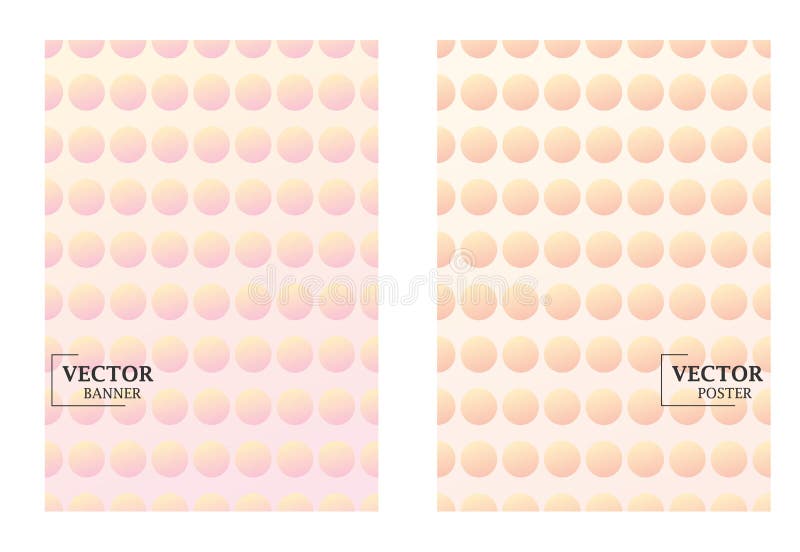 Two Dynamic Template in Pink Colors with Gradient Effect. Pattern with ...