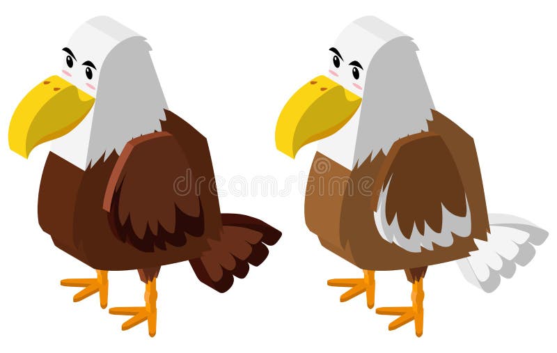 Drawing of two Eagles stock vector. Illustration of animals - 8420777