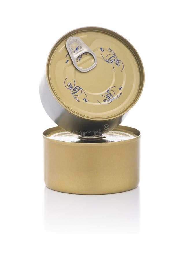 Two Easy Open Food Cans stock image. Image of package - 91562885
