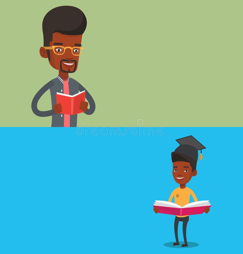 Two Educational Banners with Space for Text. Stock Vector ...