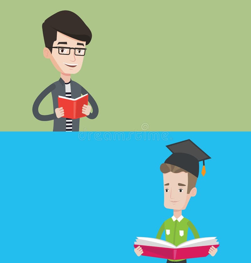 Two Educational Banners with Space for Text. Stock Vector ...