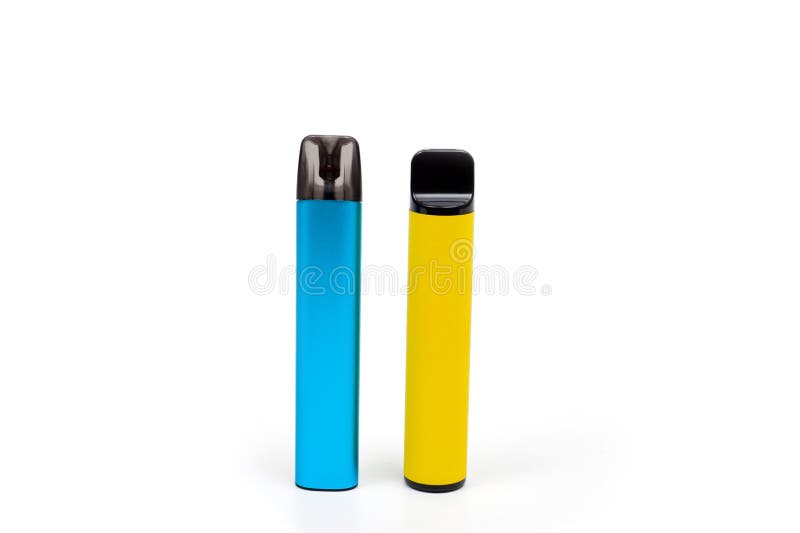 Two Electronic Cigarettes Disposable and Refillable with a Replaceable ...