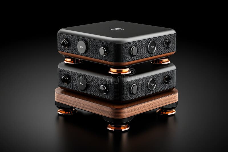 Modern Audio Equipment Displayed with a Sleek Design, Showcasing Dual ...