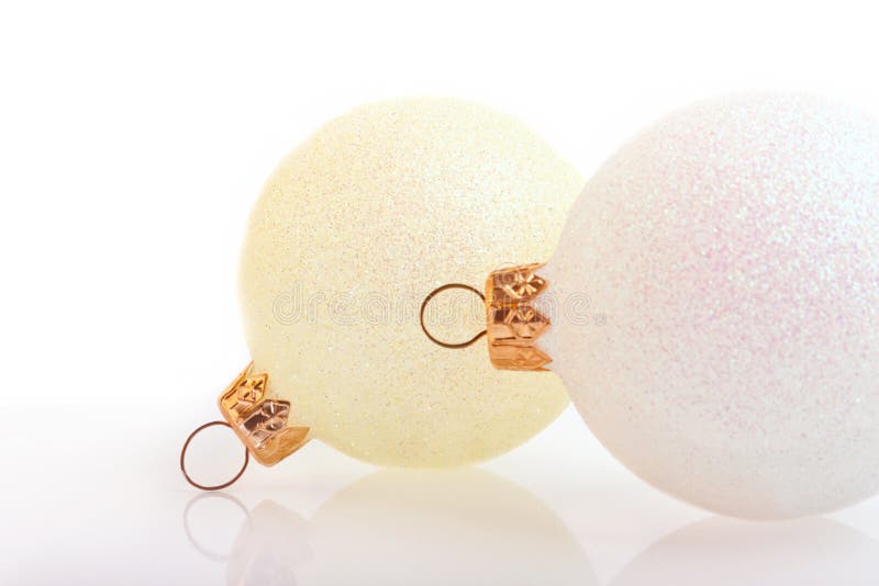 Two Elegant Christmas Bubbles Stock Image - Image of closeup, shape ...