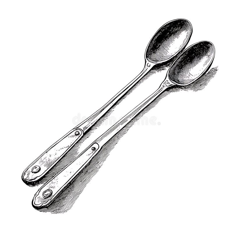 Handled Spoons Stock Illustrations – 15 Handled Spoons Stock ...