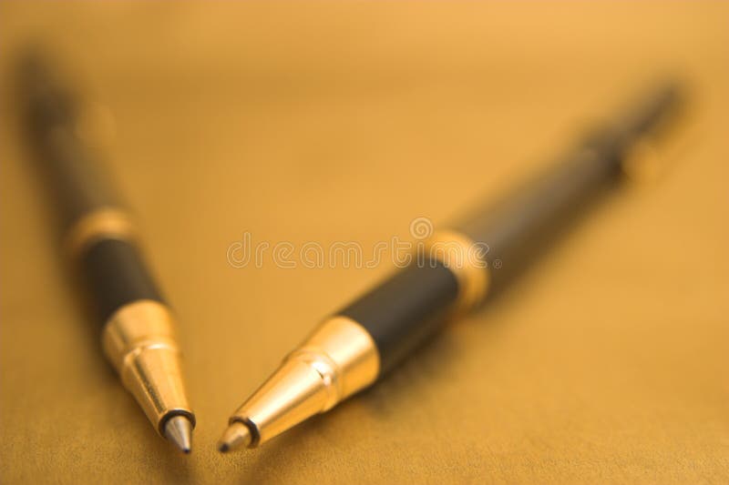 Two elegant Pens stock photo. Image of college, pens, lead - 2027074