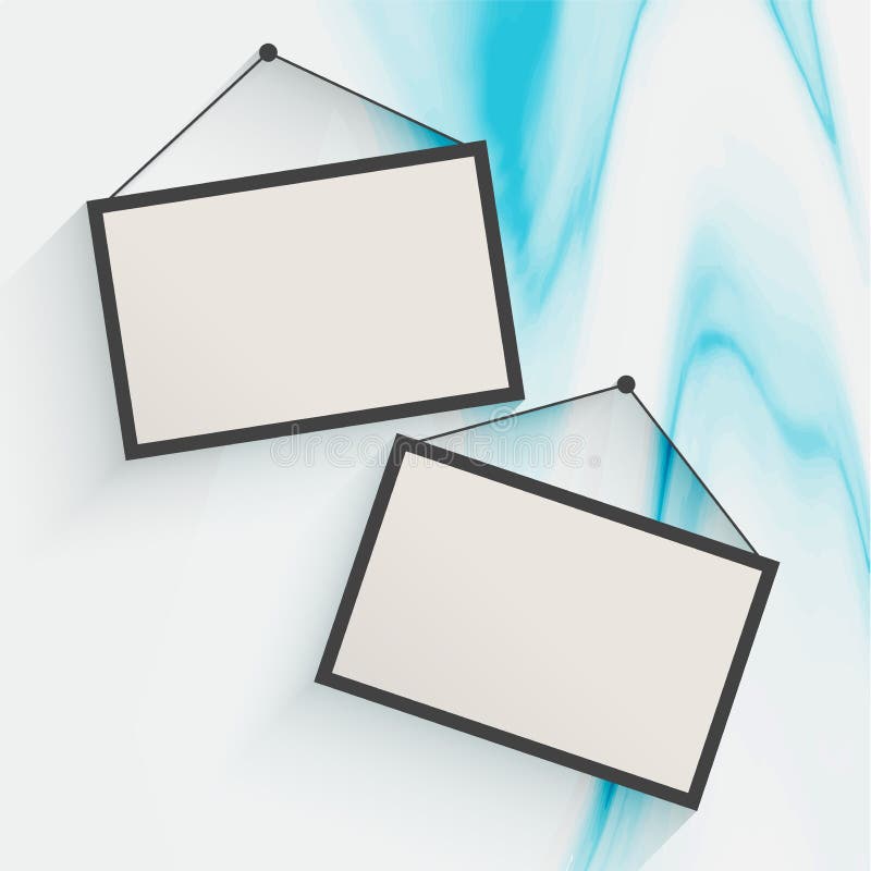 Two Elegant Realistic Photo Frames Stock Vector - Illustration of album ...