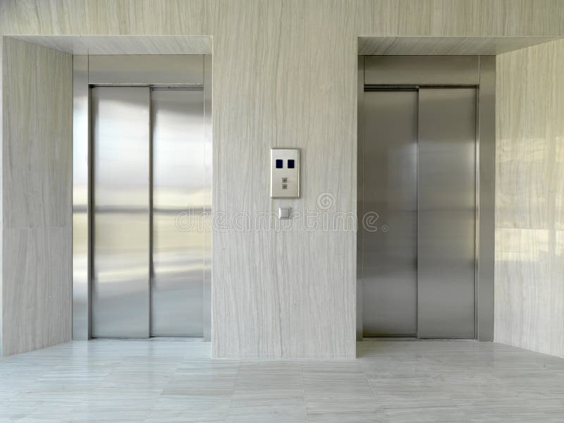 Two elevators stock photo. Image of architecture, opportunity - 17325668