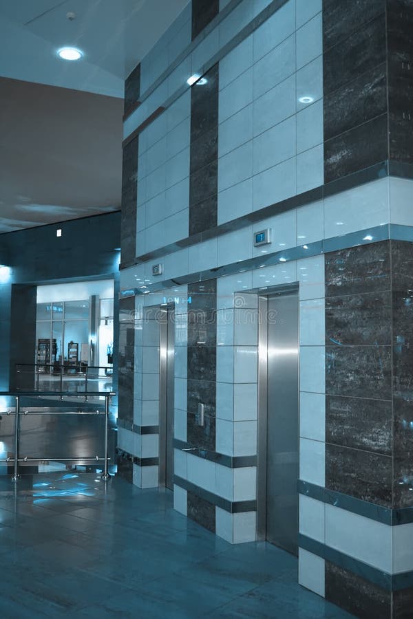 Elevators Inside Skyscraper Stock Image - Image of levels, internal ...