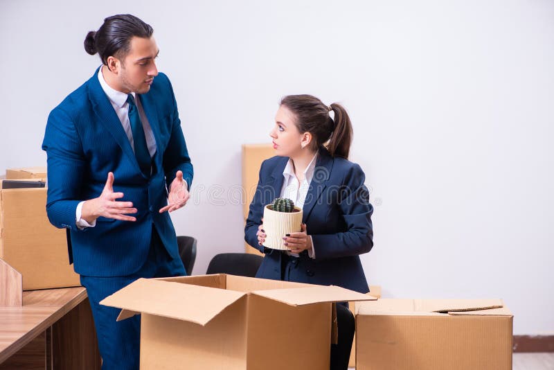 Two Employees Being Fired from Their Work Stock Photo - Image of firing ...