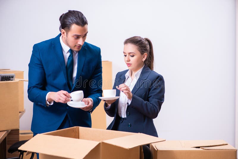 Two Employees Being Fired from Their Work Stock Photo - Image of ...