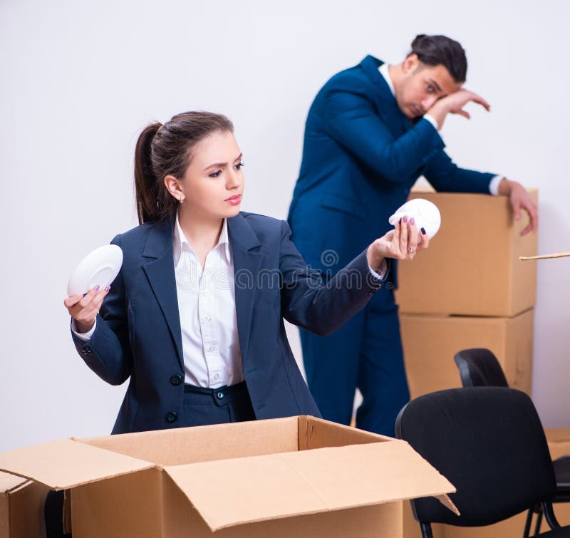 Two Employees Being Fired from Their Work Stock Photo - Image of firing ...
