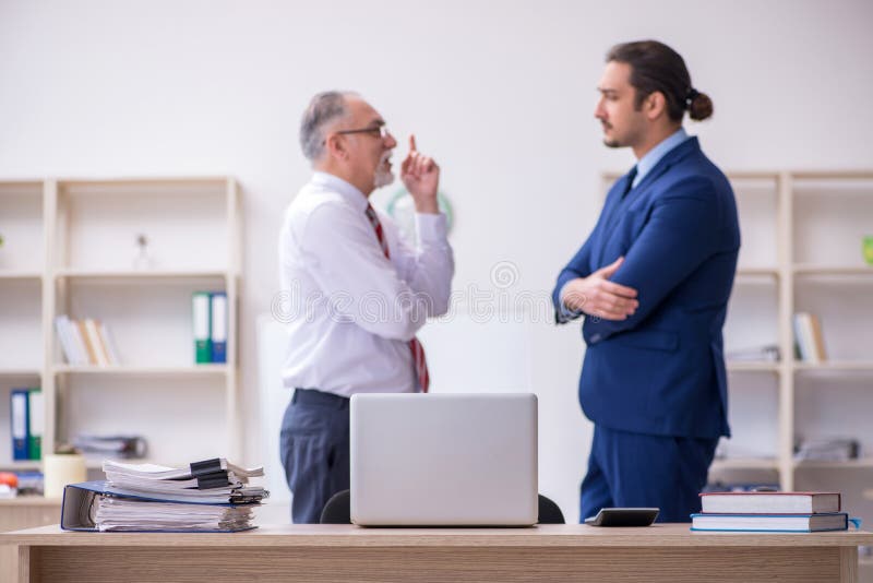 Two Employees in the Office Stock Image - Image of accountant ...