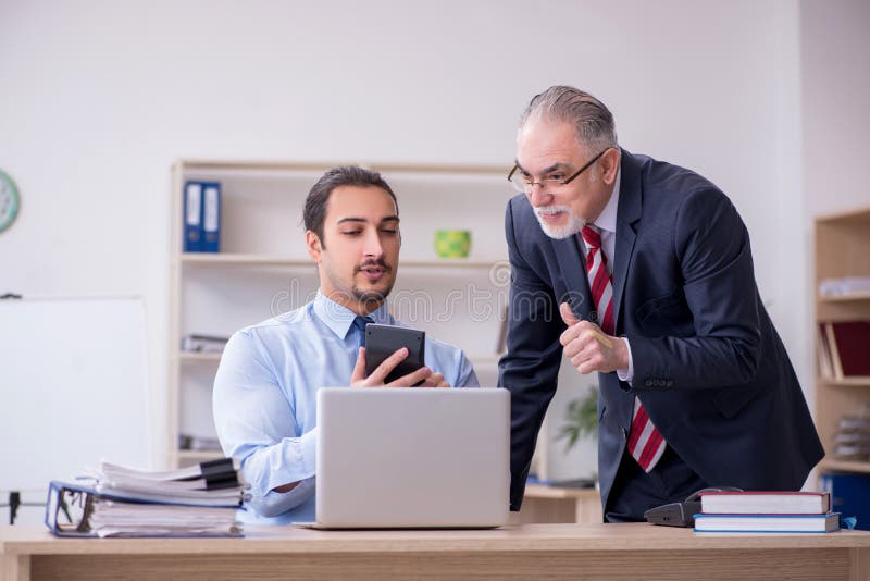 Two Employees in the Office Stock Photo - Image of assistant ...