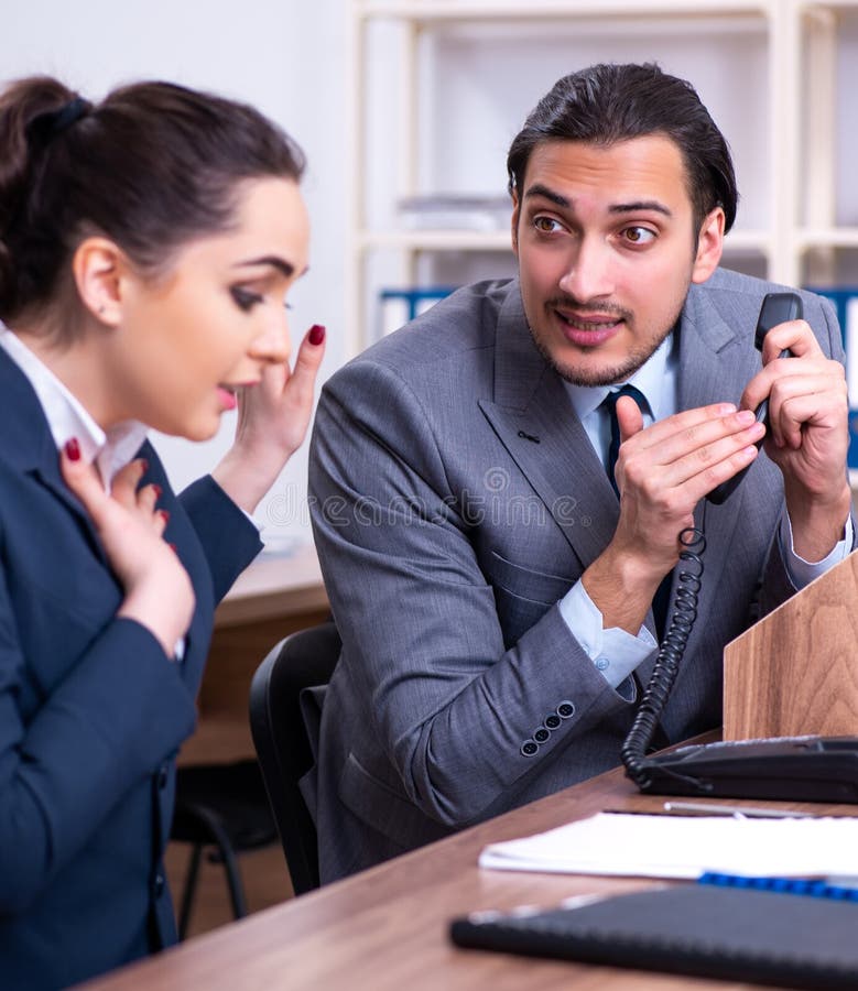 Two Employees Working in the Office Stock Photo - Image of professional ...