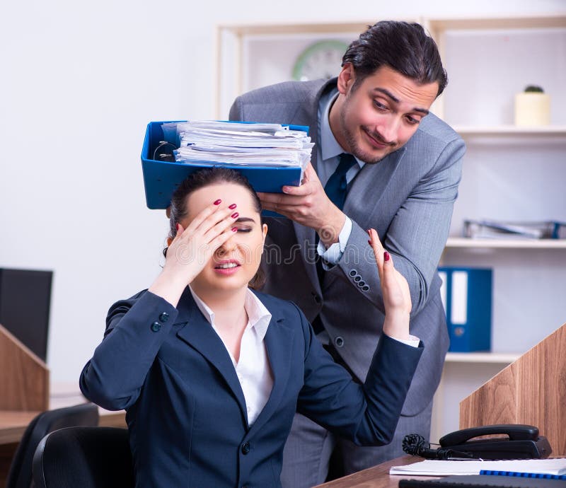 Two Employees Working in the Office Stock Photo - Image of partner ...