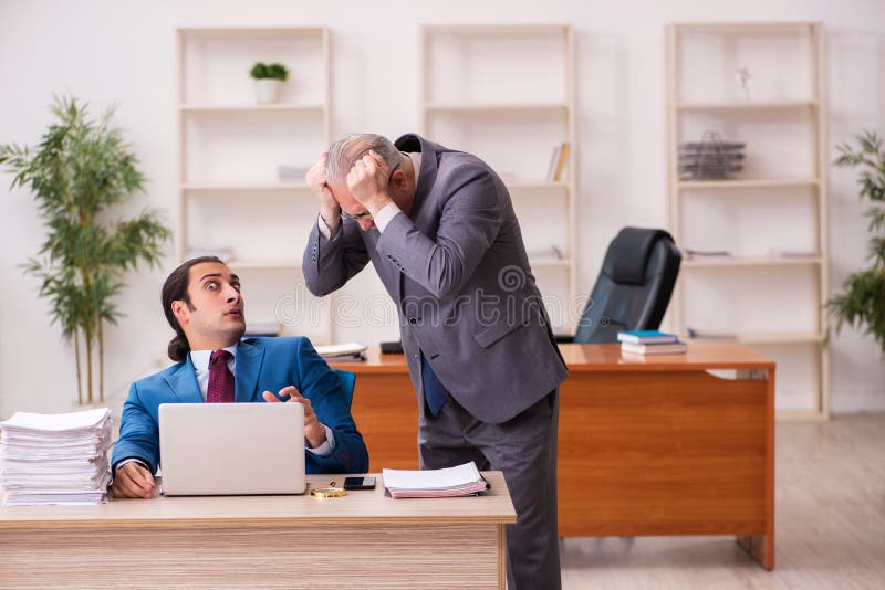Two Employees Working in the Office Stock Image - Image of secretary ...