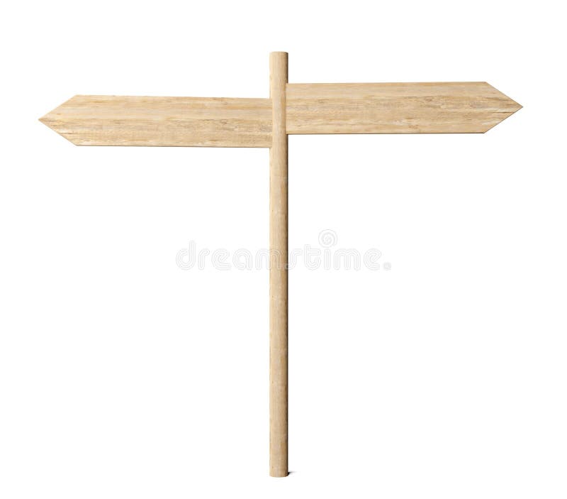 Two Blank Wooden Direction Signs Stock Illustrations – 64 Two Blank ...