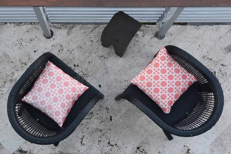Two Empty Chairs on the Balcony of a Hotel Room Stock Photo - Image of ...