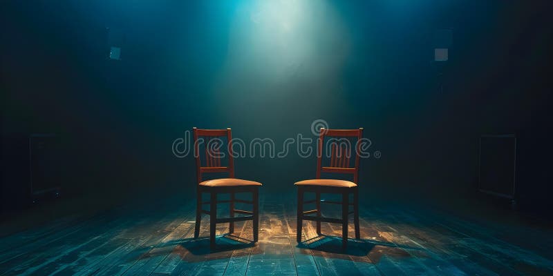Two Empty Chairs: a Dark Studio for AI-Focused Podcast Interview ...